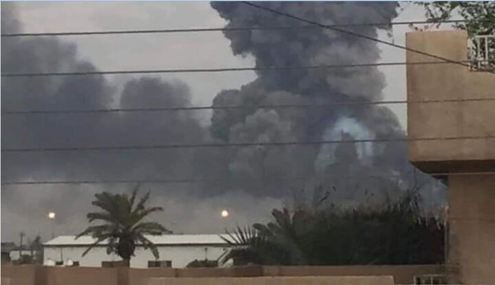 The explosion hit the former depot of Iraqi resistance fighters ...